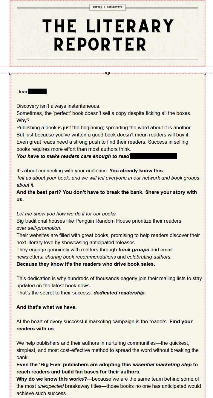 The Literary Reporter: A New Book Promo Site That's Rather Less Than It ...