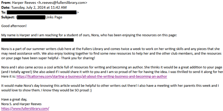 The Curious Case of Fullers Library and Its Deceptive Link Requests ...